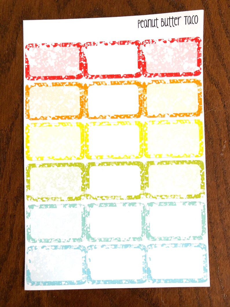 Splatter Paint White Rainbow Half Boxes Splatter Half Box - Etsy