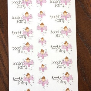 Tooth Fairy Stickers - Tooth Fairy Planner Stickers - Tooth Fairy ...