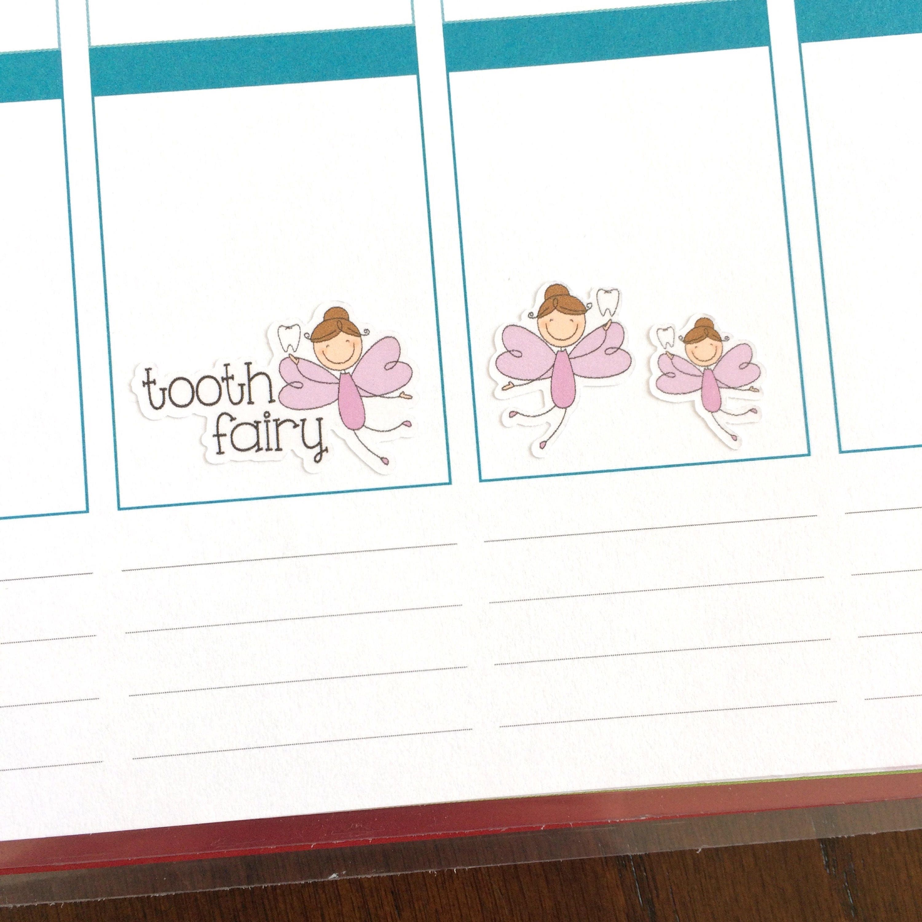 Tooth Fairy Stickers Tooth Fairy Planner Stickers Tooth | Etsy