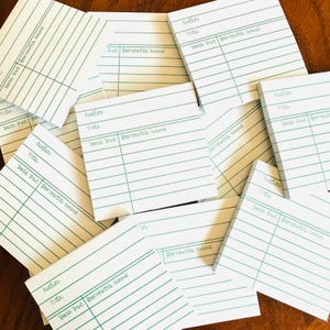 Library Card Sticky Notes - Reading Sticky Notes - Bookworm Gift ...
