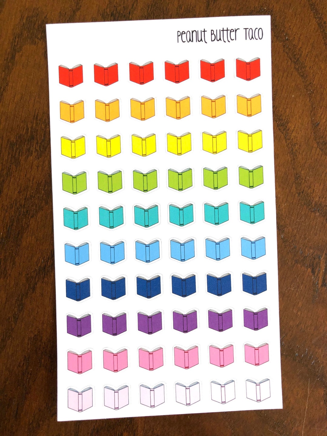 Open Books - Hand Drawn Planner Stickers - Book Planner Stickers ...