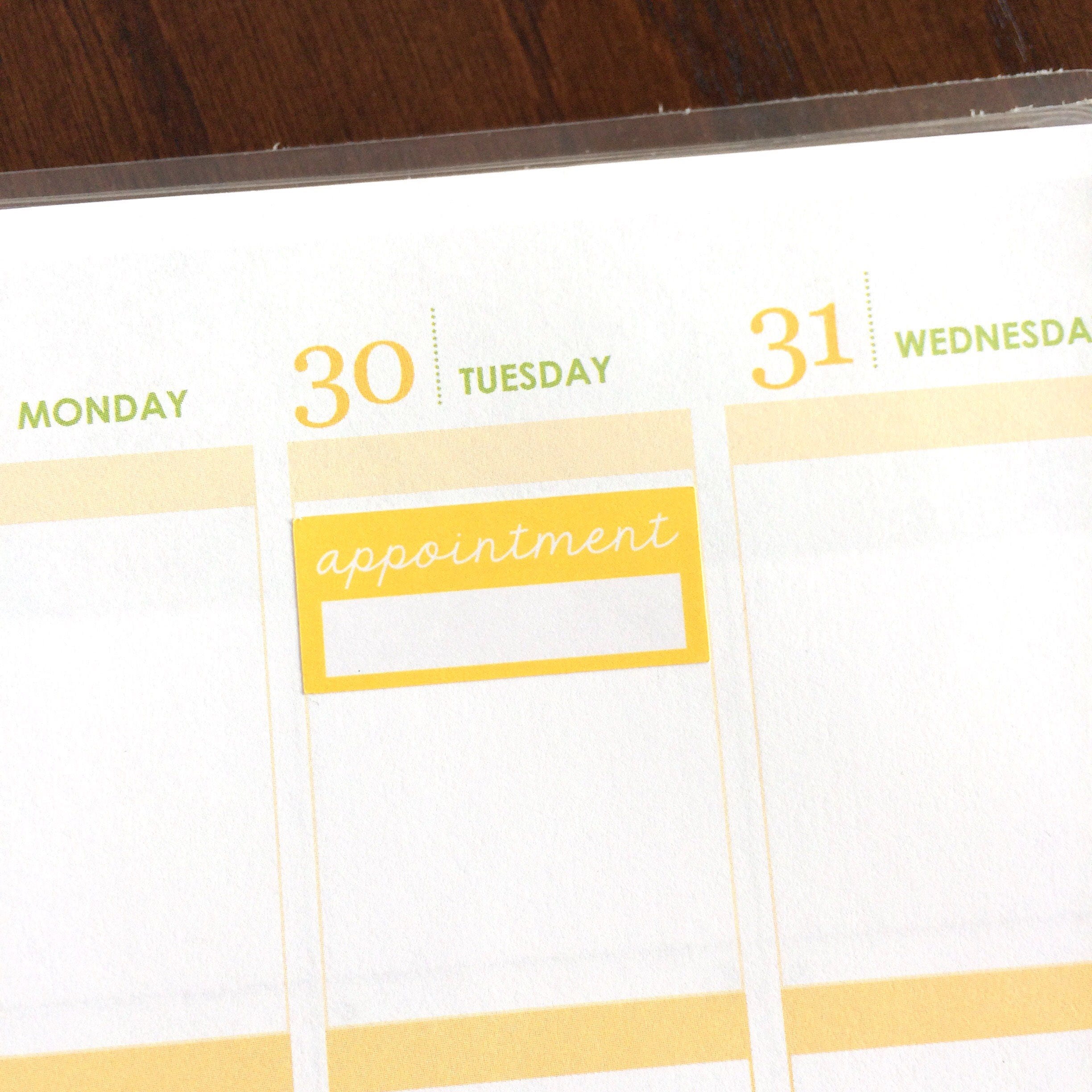 Meeting Planner Stickers Meeting Boxes Meeting Box | Etsy