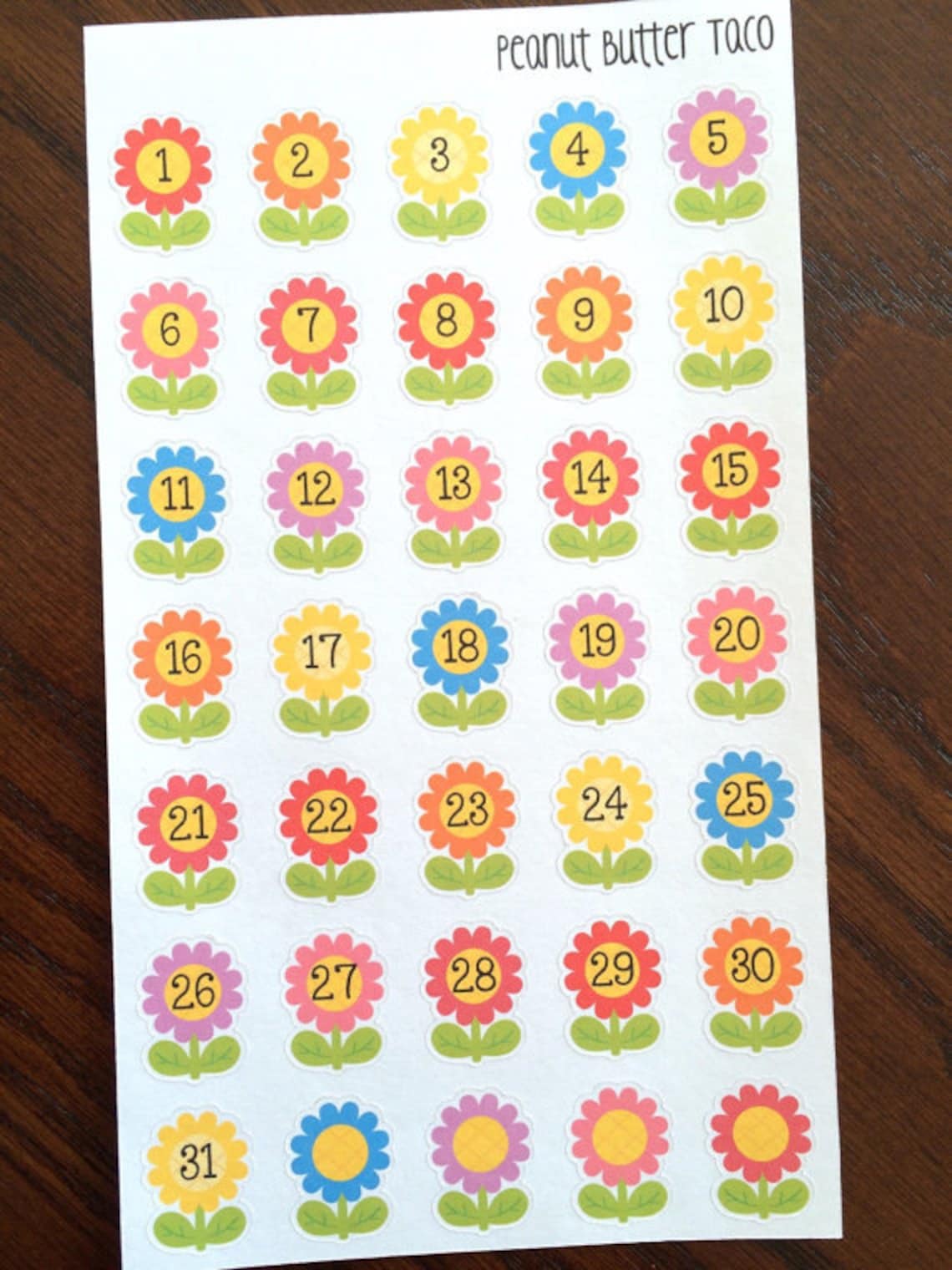 Flower Date Covers Planner Stickers - Spring Date Cover Stickers ...
