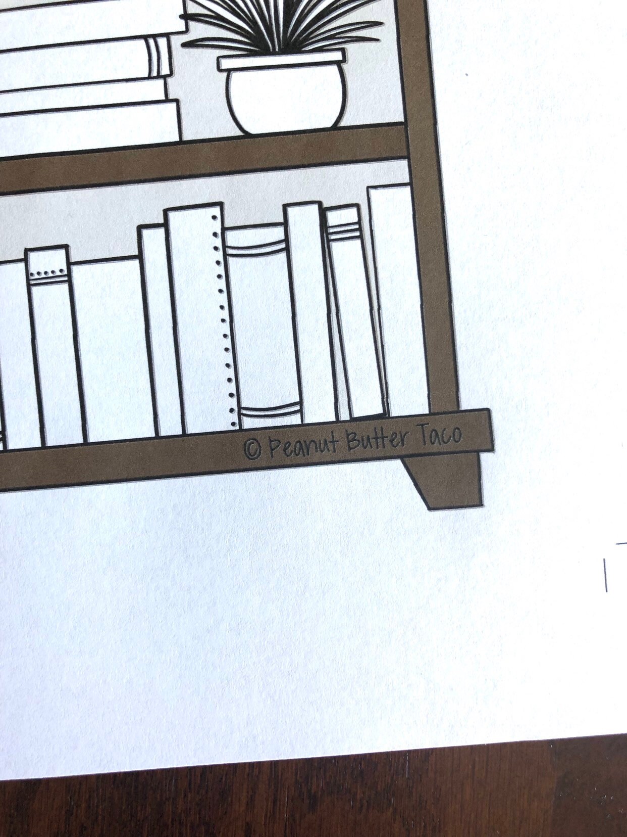 PRINTABLE Two Bookshelves Reading Planner Bookshelf - Etsy