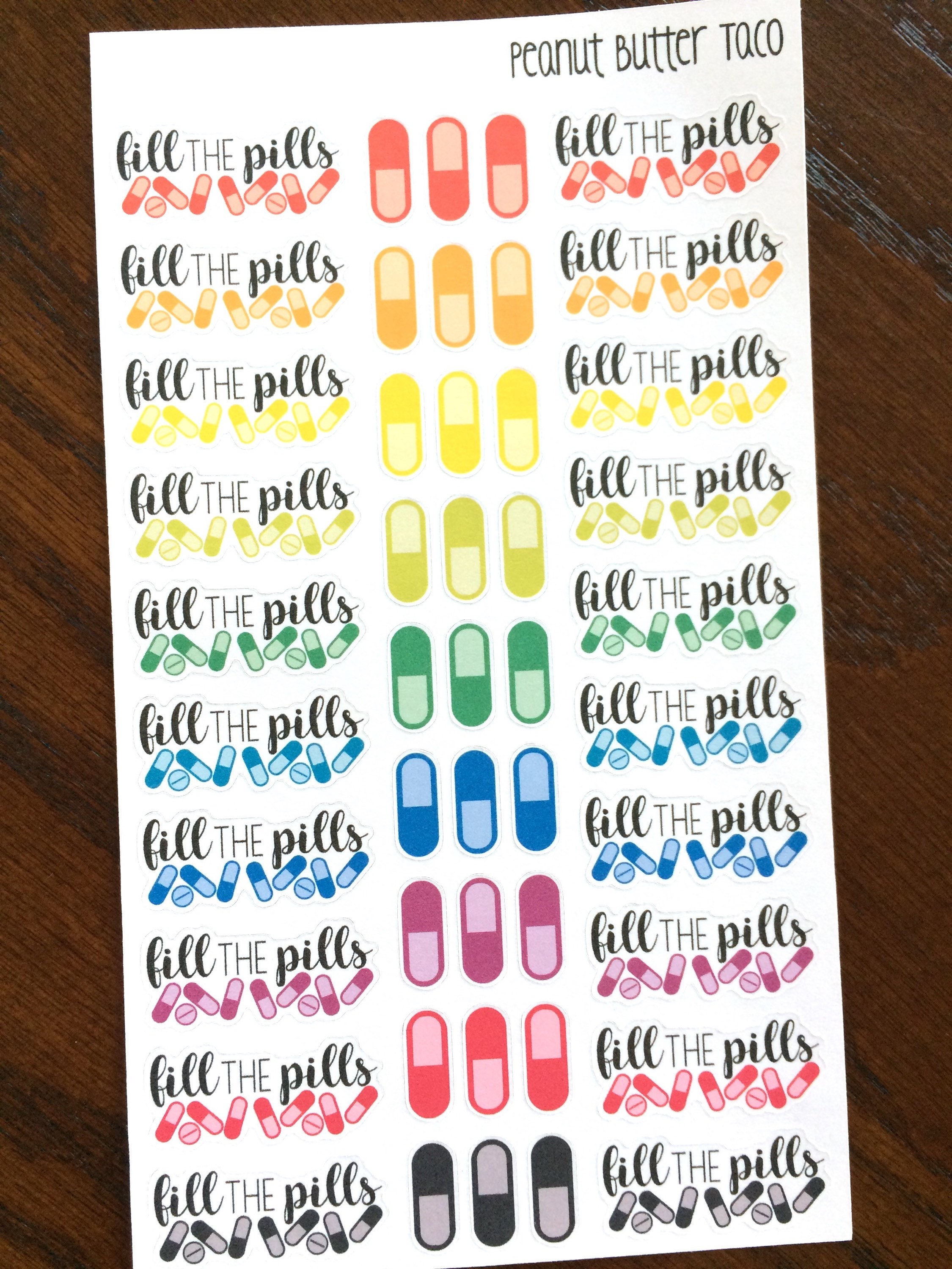 Pill Box Stickers at Zane Hodge blog