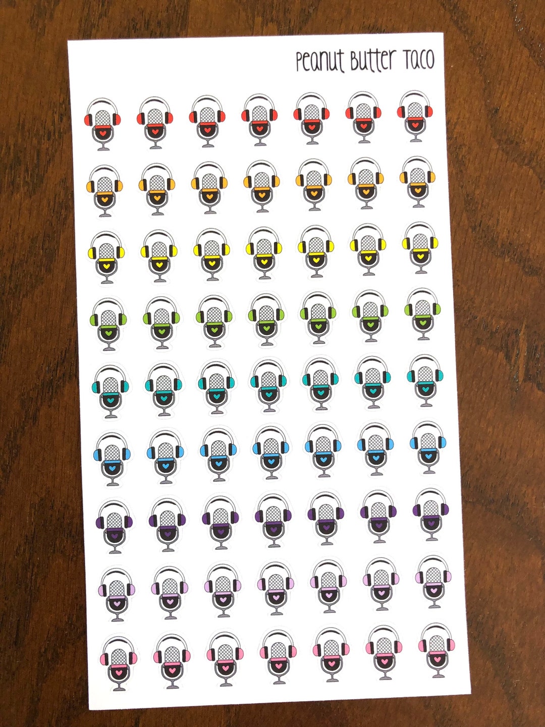 Podcast Icon Stickers - Podcast Planner Stickers - Podcast Show ...