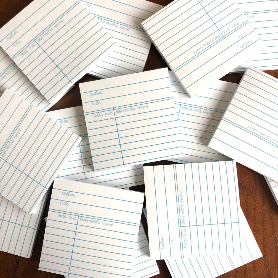 Library Card Sticky Notes Reading Sticky Notes Bookworm - Etsy