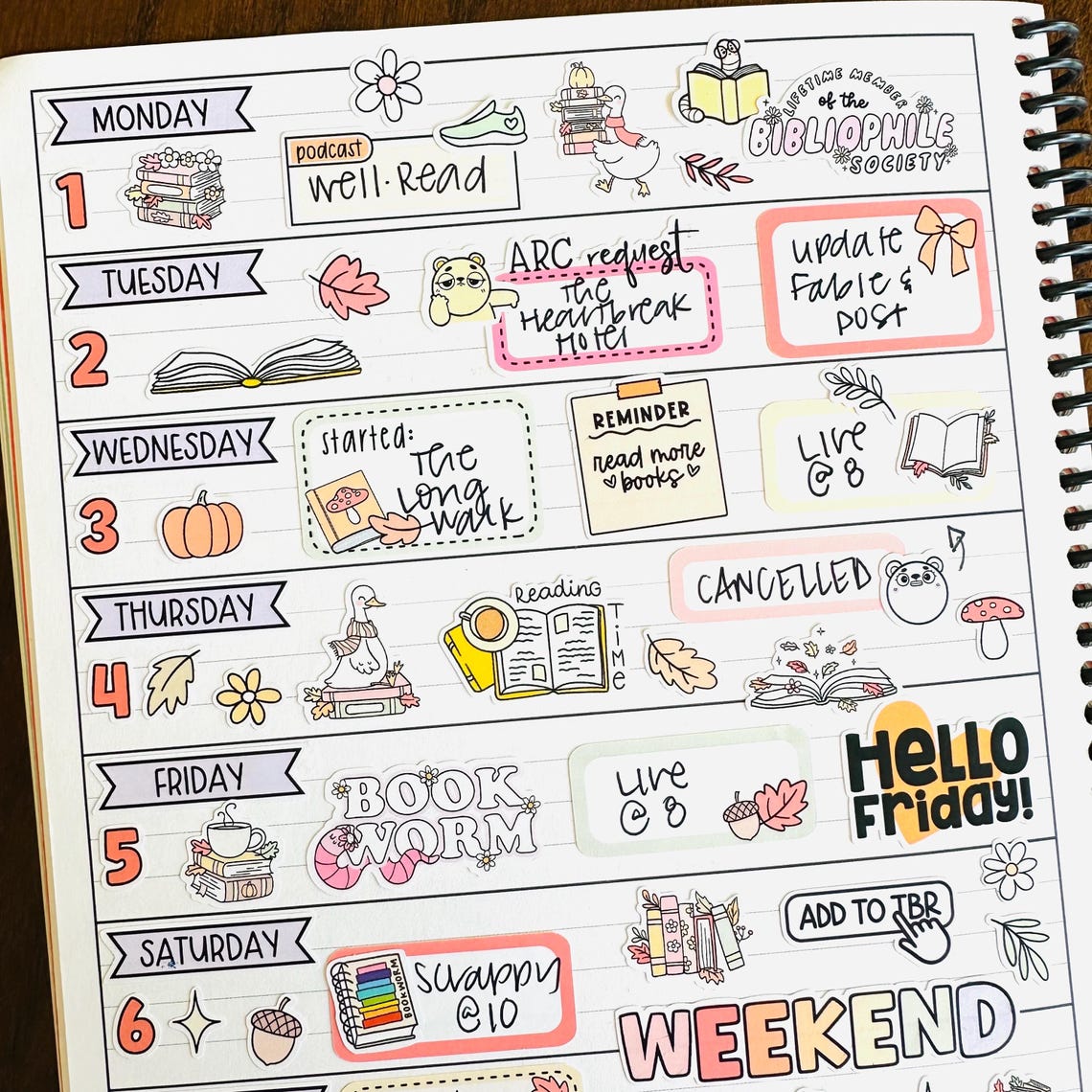 Reading Time Planner Stickers - Book Journal Stickers - Reading ...