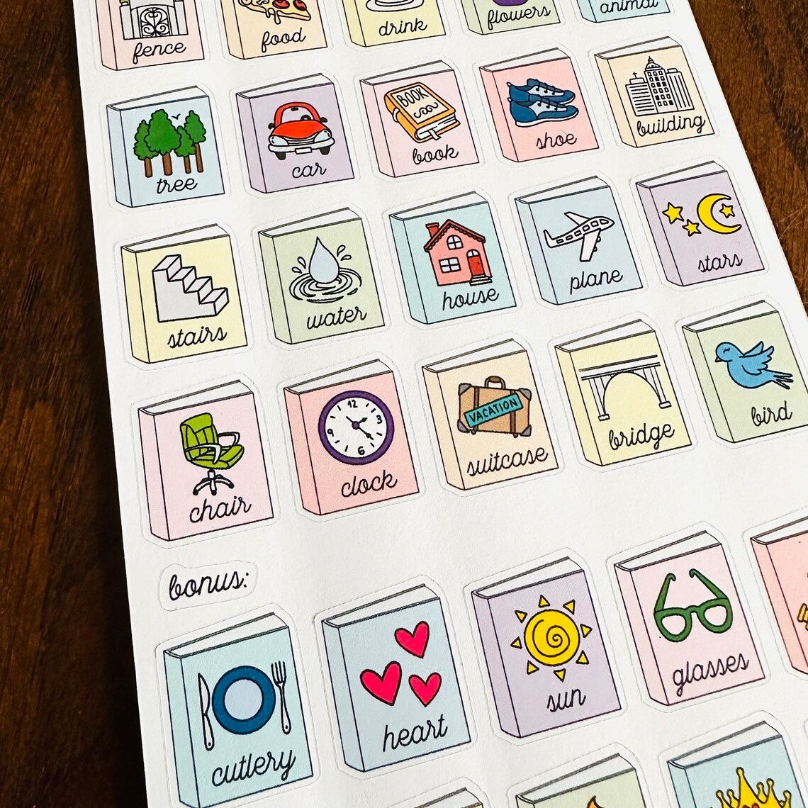 Book Cover Challenge Planner Stickers - on the Cover Reading Planner ...