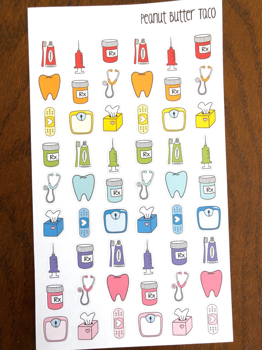 Medical Icons Planner Stickers - Doctor Planner Stickers - Dentist ...