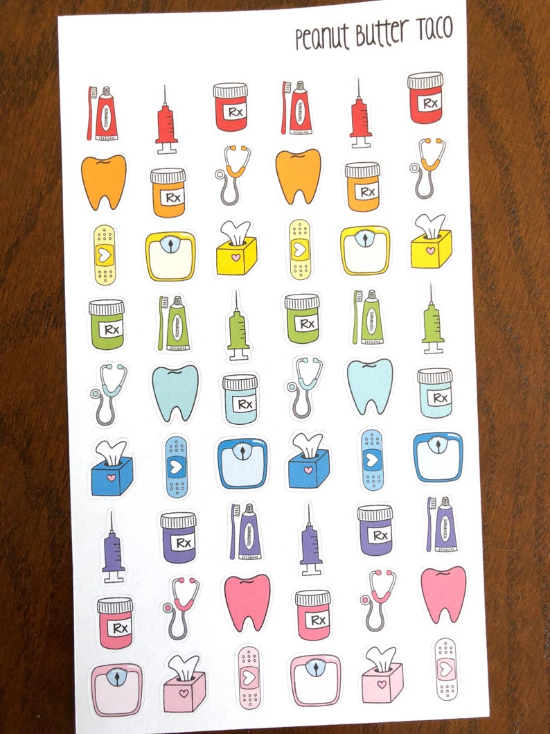 Medical Icons Planner Stickers Doctor Planner Stickers - Etsy