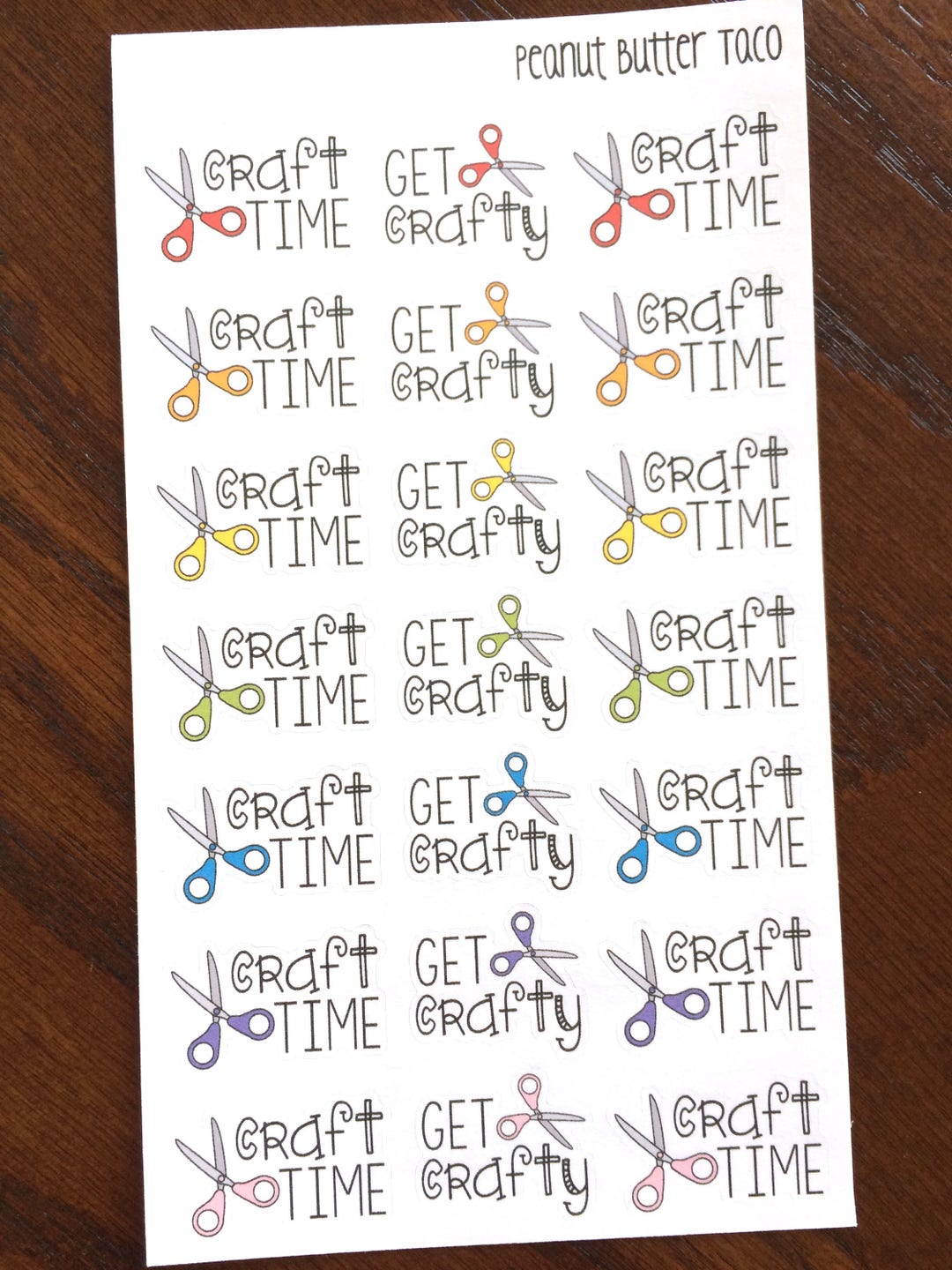 Craft Time Planner Stickers - Craft Time Stickers - Craft Stickers ...