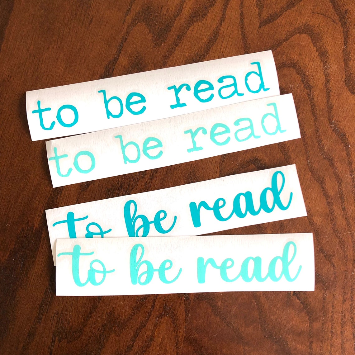 To Be Read Vinyl Decal TBR Cart Decal Bookish Decal - Etsy