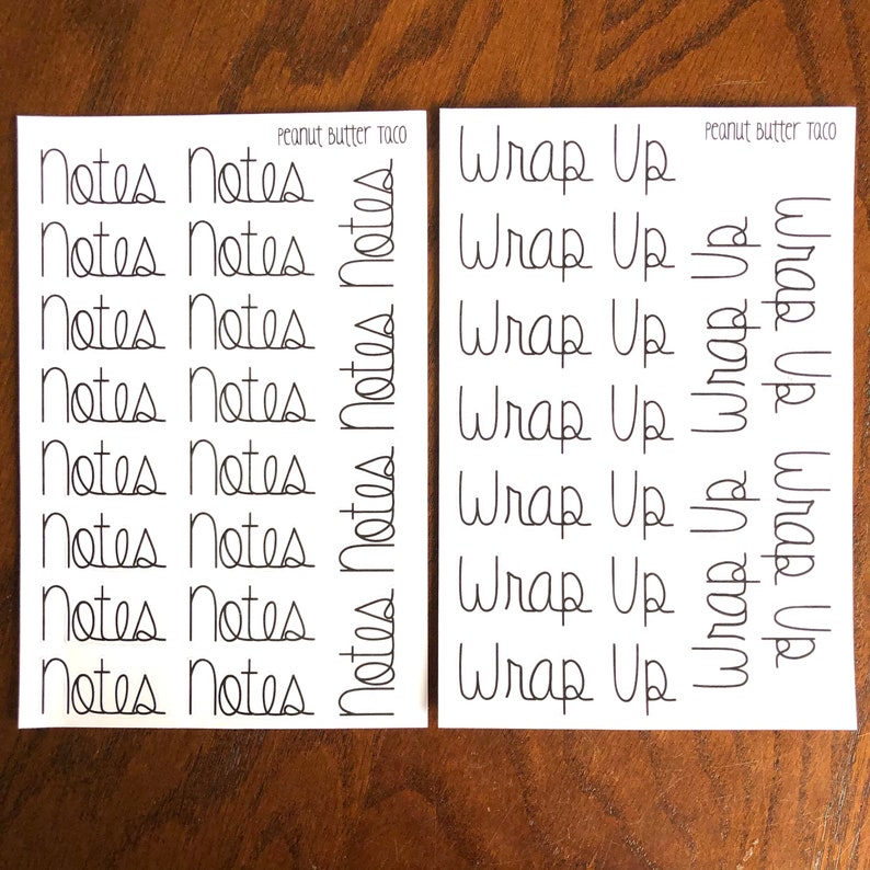 Choose Your Reading Planner Headers - Reading Notebook Stickers ...