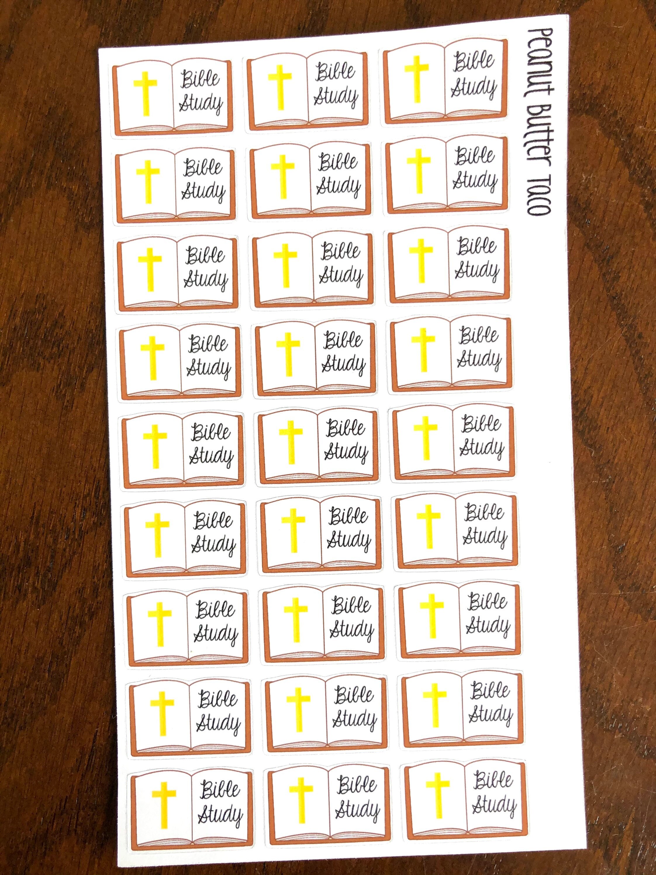 Bible Study Planner Stickers Bible Study Stickers - Etsy