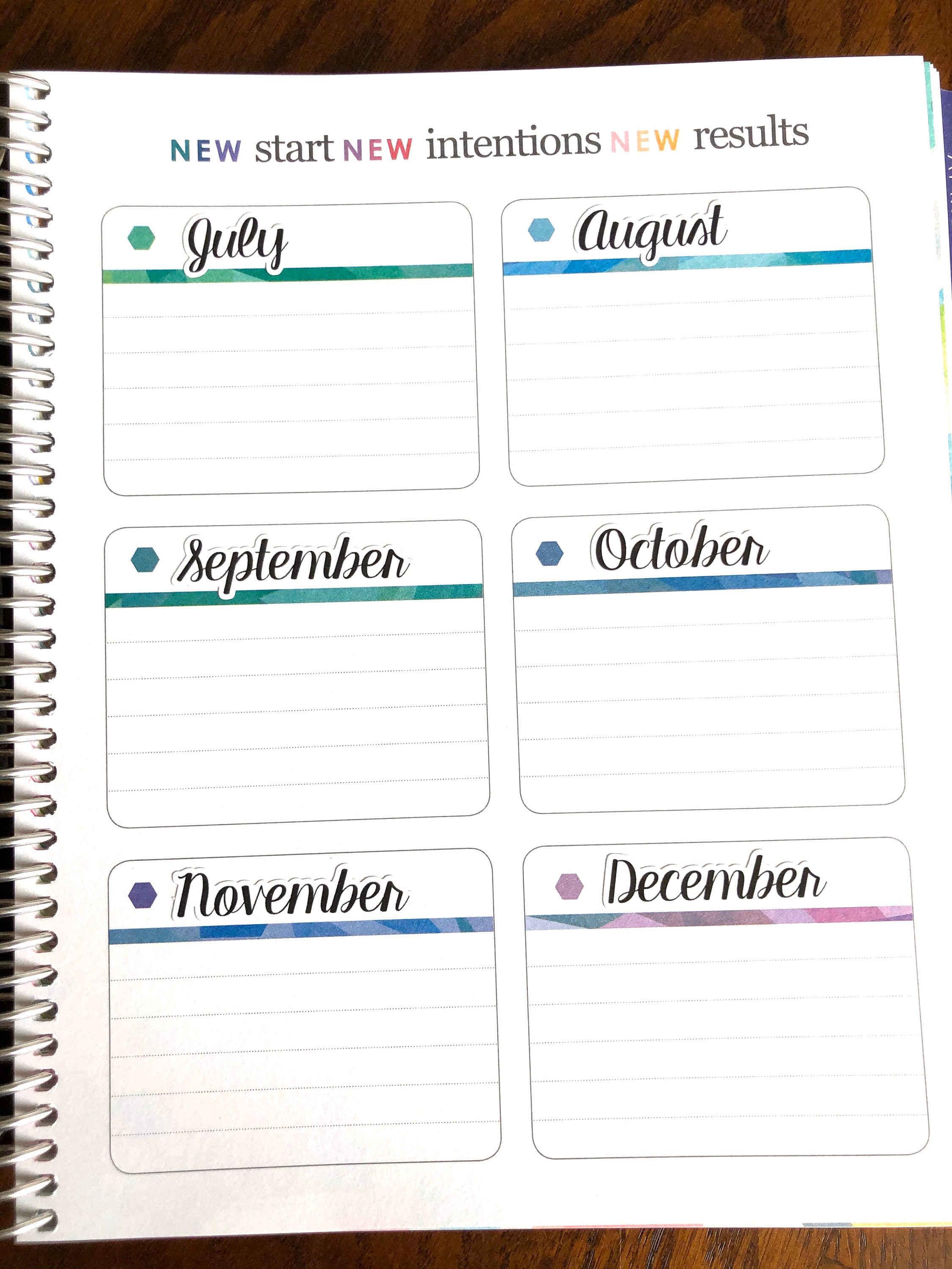Months of the Year Planner Stickers Month Stickers Bujo | Etsy
