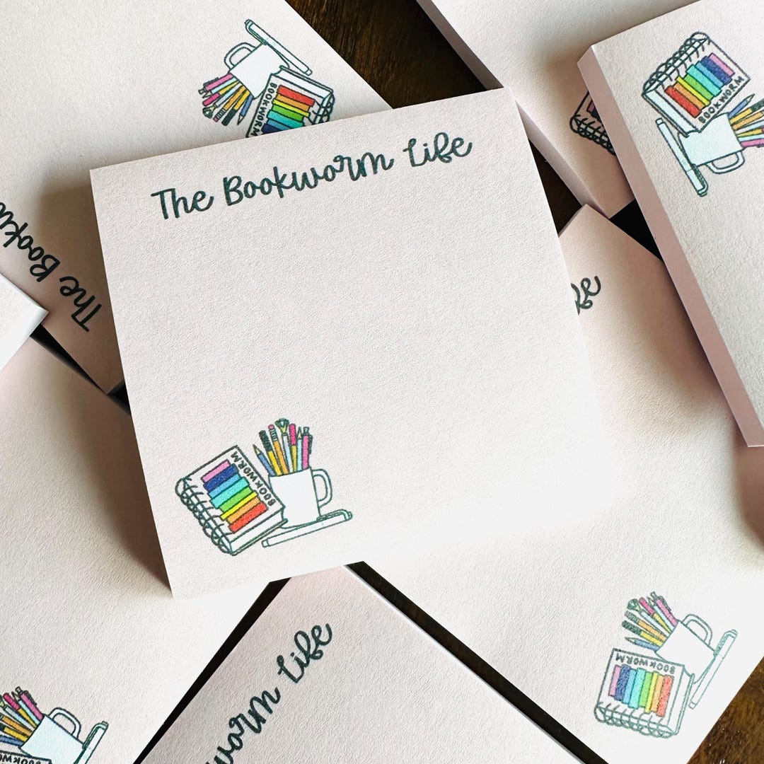 The Bookworm Life Sticky Notes - Reading Planner Sticky Notes ...