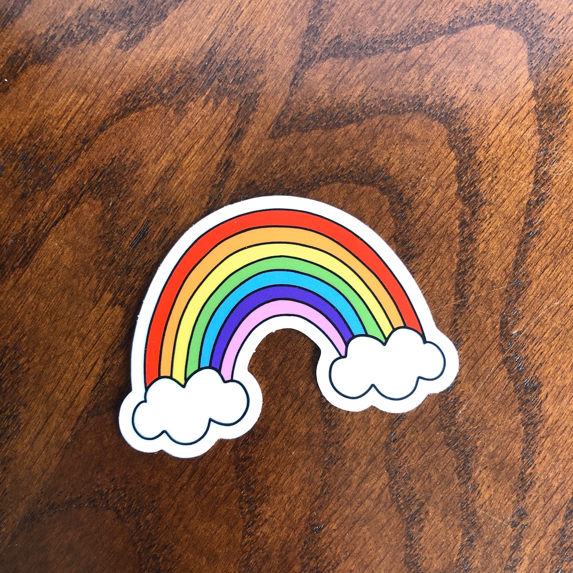 Rainbow Vinyl Sticker Rainbow Laptop Sticker Rainbow Vinyl | Etsy