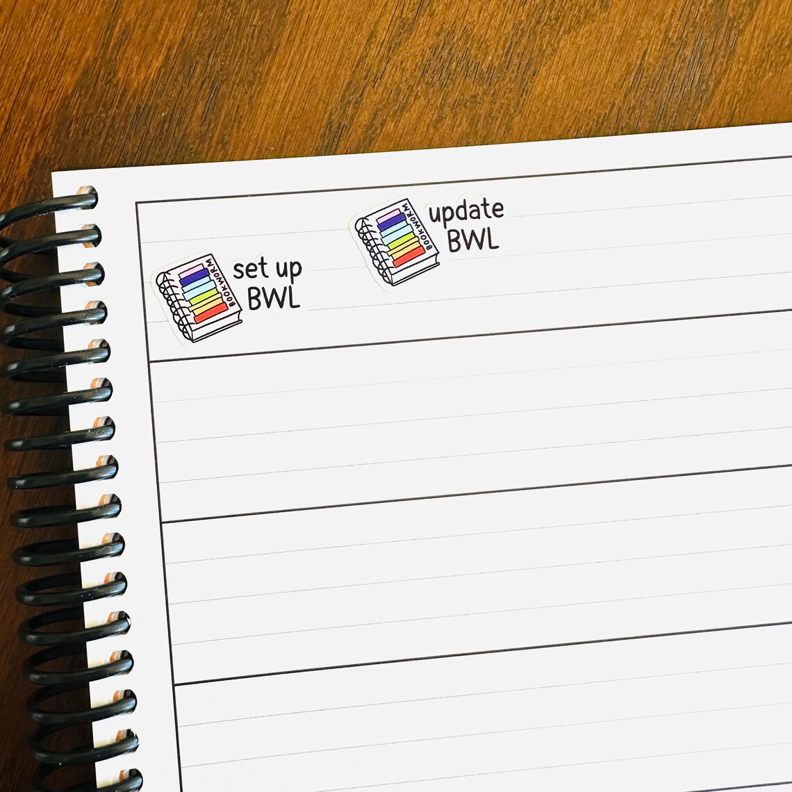 BWL Task Stickers - Mini Bookworm Life Planner Stickers - Doodle ...