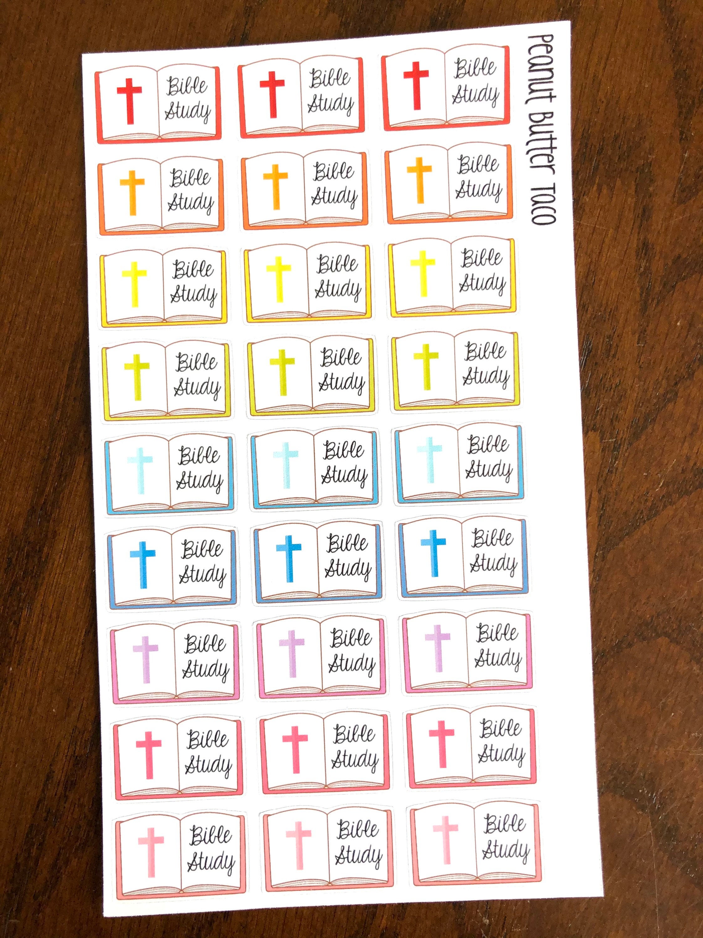 Bible Study Planner Stickers Bible Study Stickers - Etsy