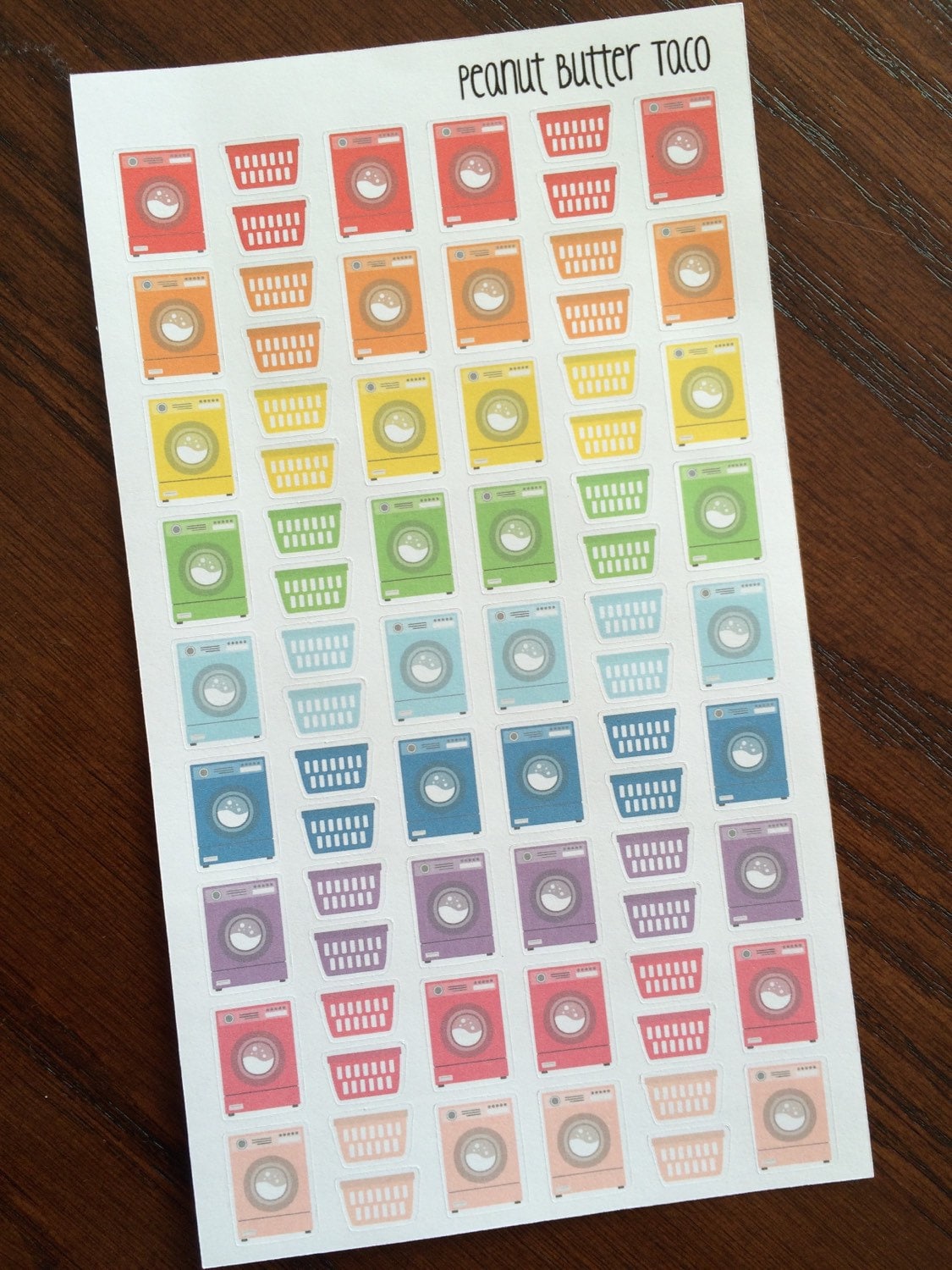 Laundry Planner Stickers Cleaning Planner Stickers Washing | Etsy