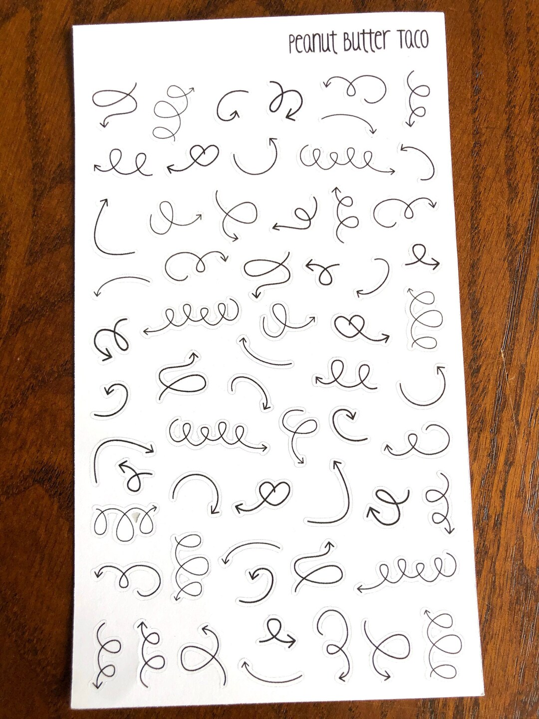 Arrow Doodles Planner Stickers - Doodle Arrows Stickers - Hand Drawn ...