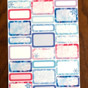 Bookish Winter Sugar Snowflake Planner Stickers - Reading Sampler ...