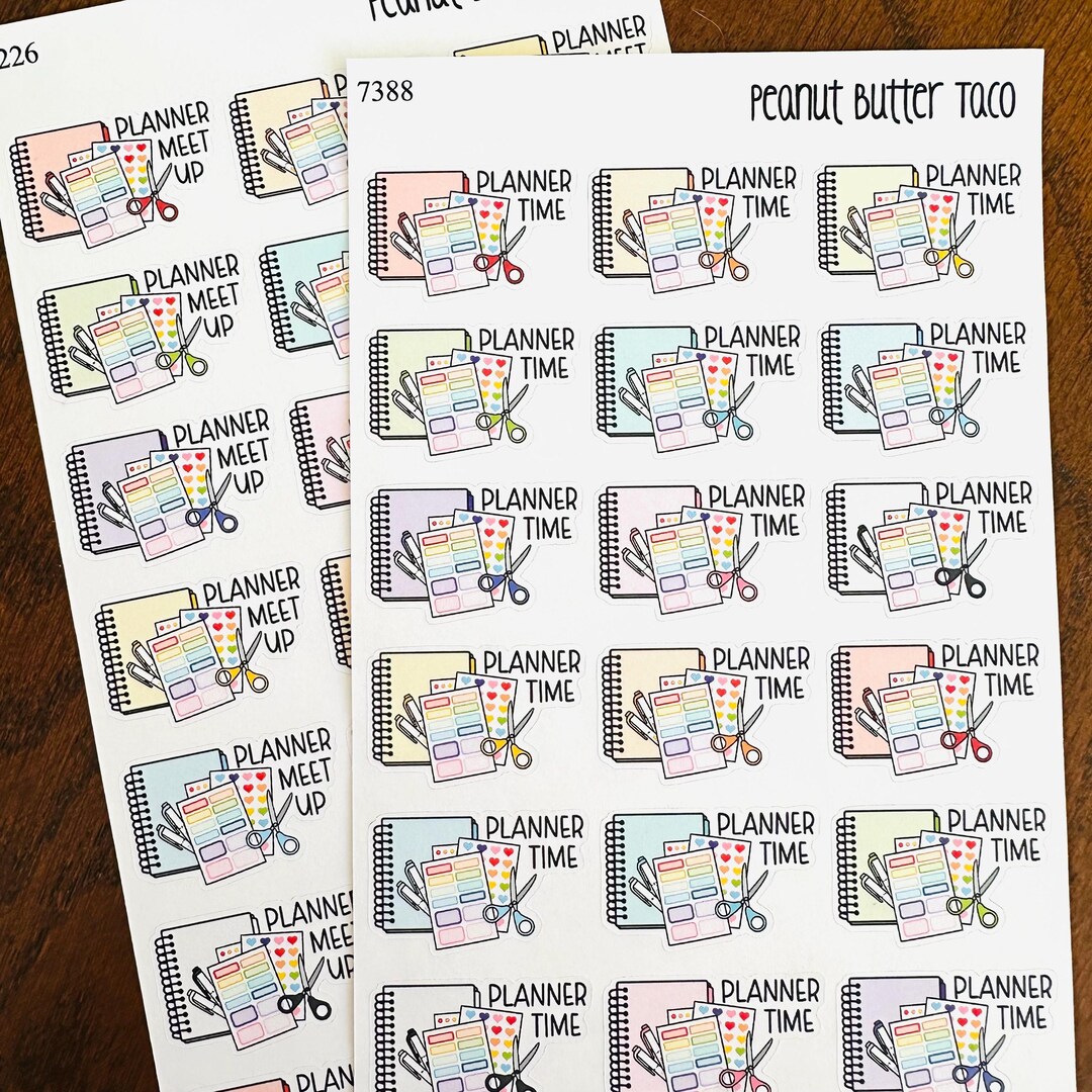 Planner Time or Meet up Stickers - Planner Conference Stickers ...