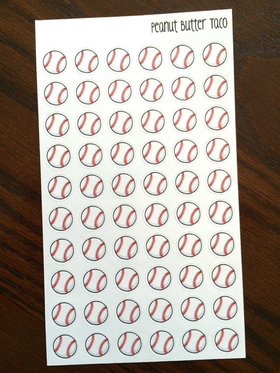 Baseball Stickers Baseball Planner Stickers Baseball Game | Etsy