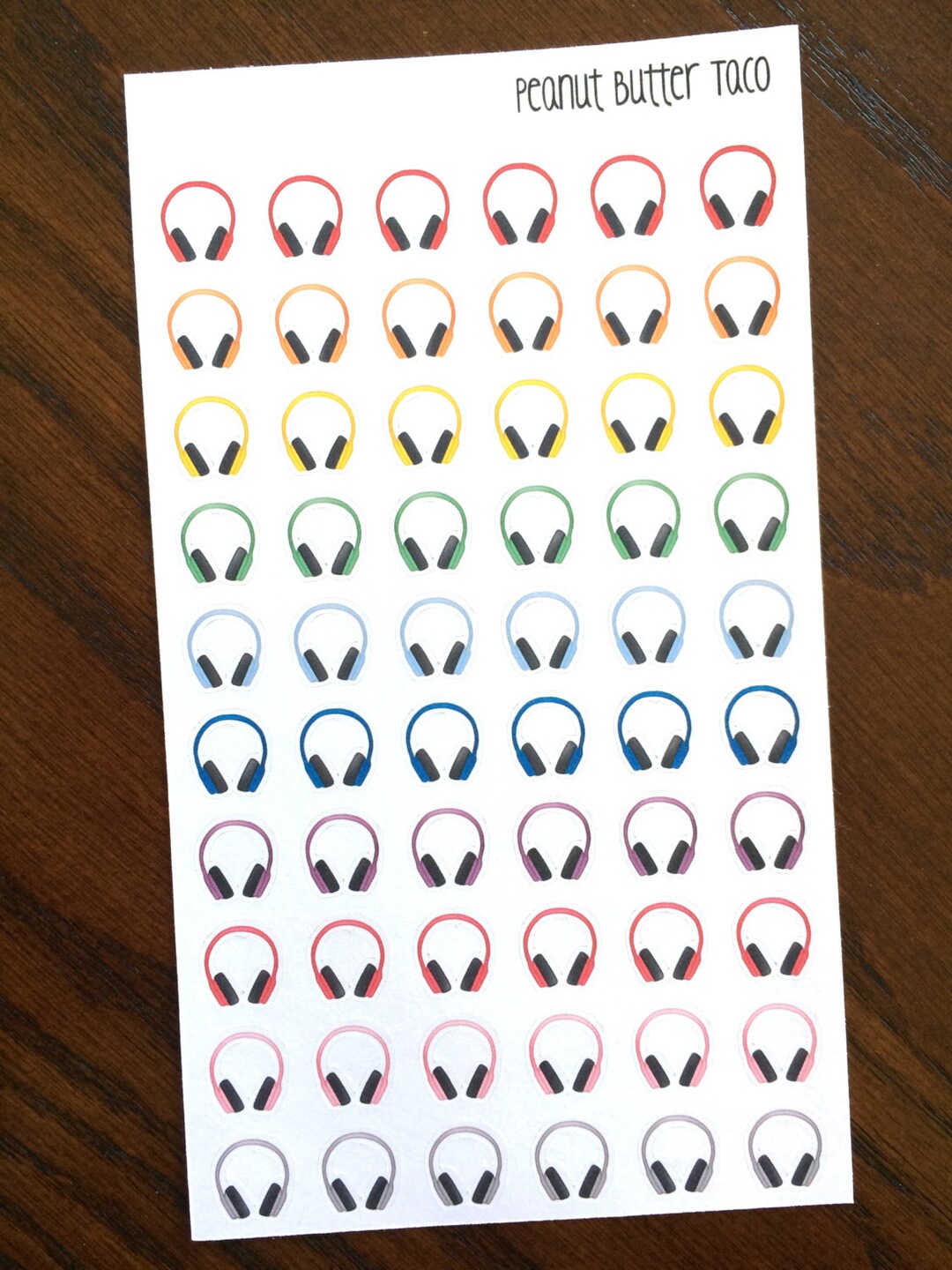 Headphones Planner Stickers - Audiobook Stickers - Podcast Stickers ...