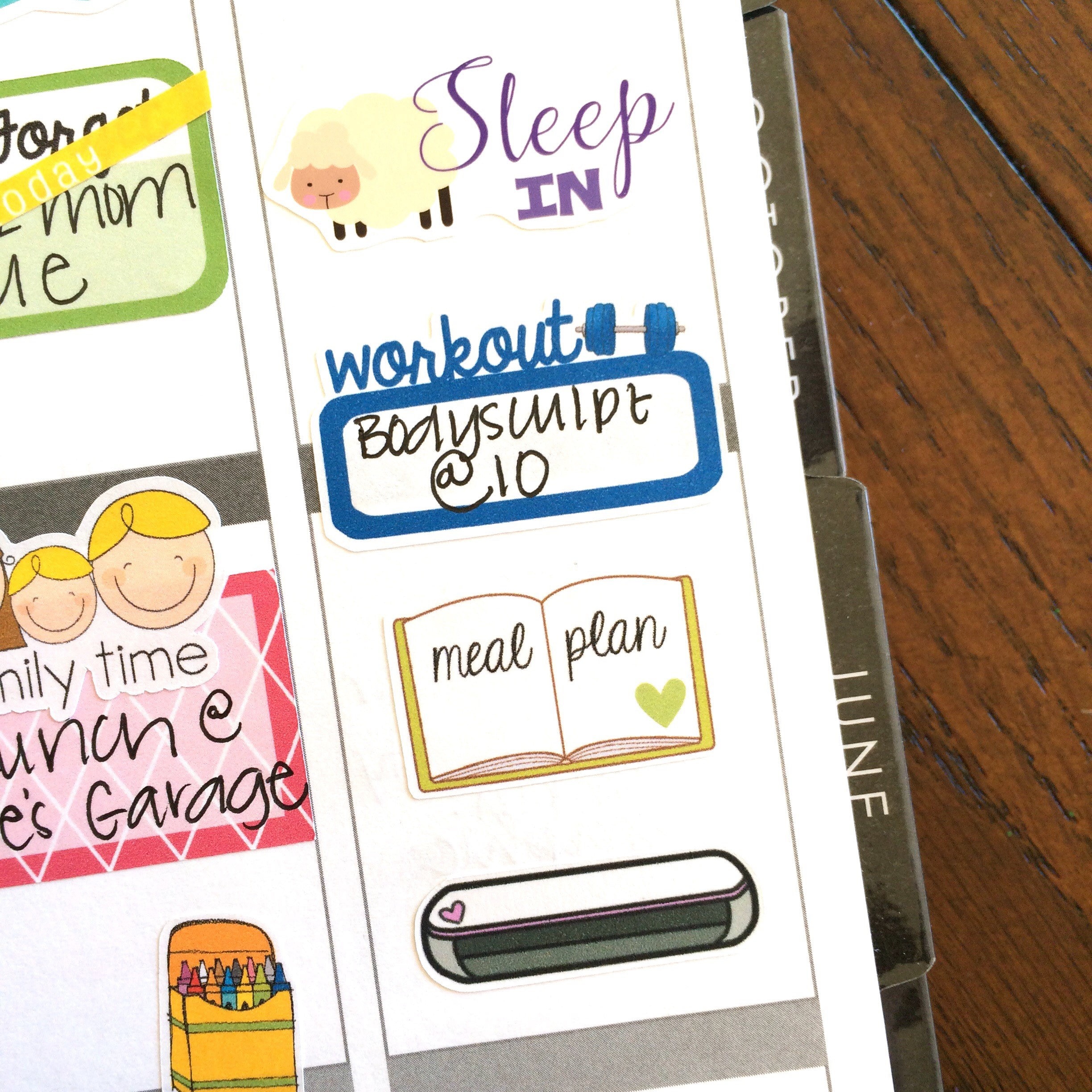 Meal Plan Stickers Meal Planning Stickers Meal Plan - Etsy