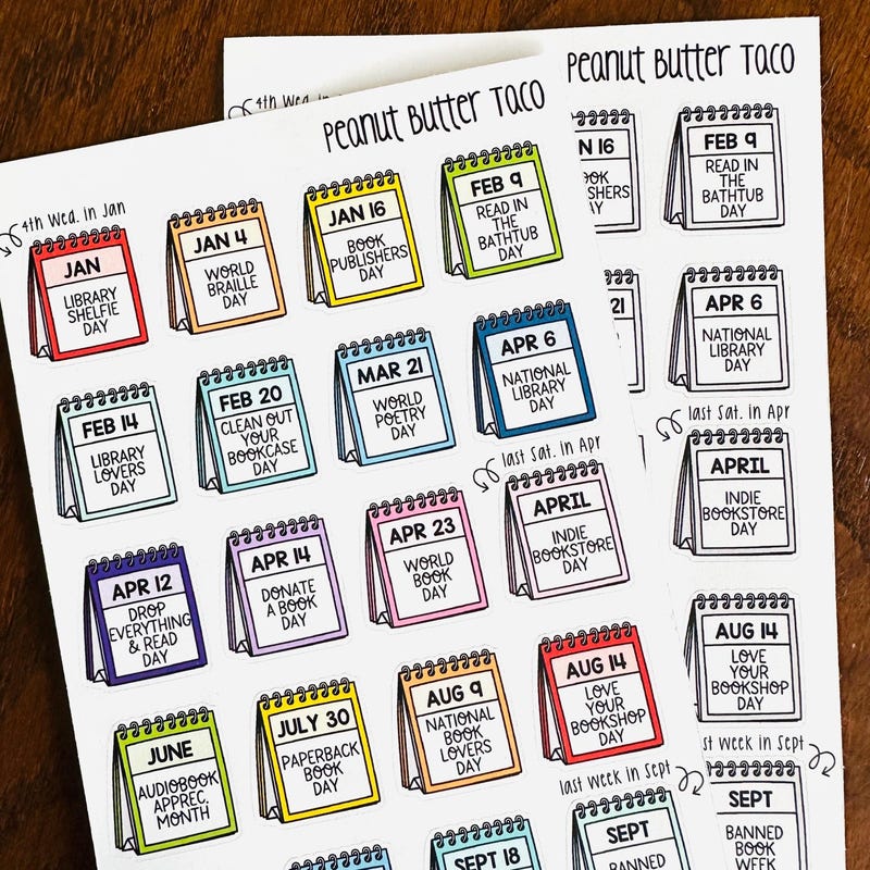 Bookish Daily Planner - Etsy