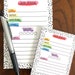 Book Review Sticky Notes - Star Rating - Reading Sticky Notes ...