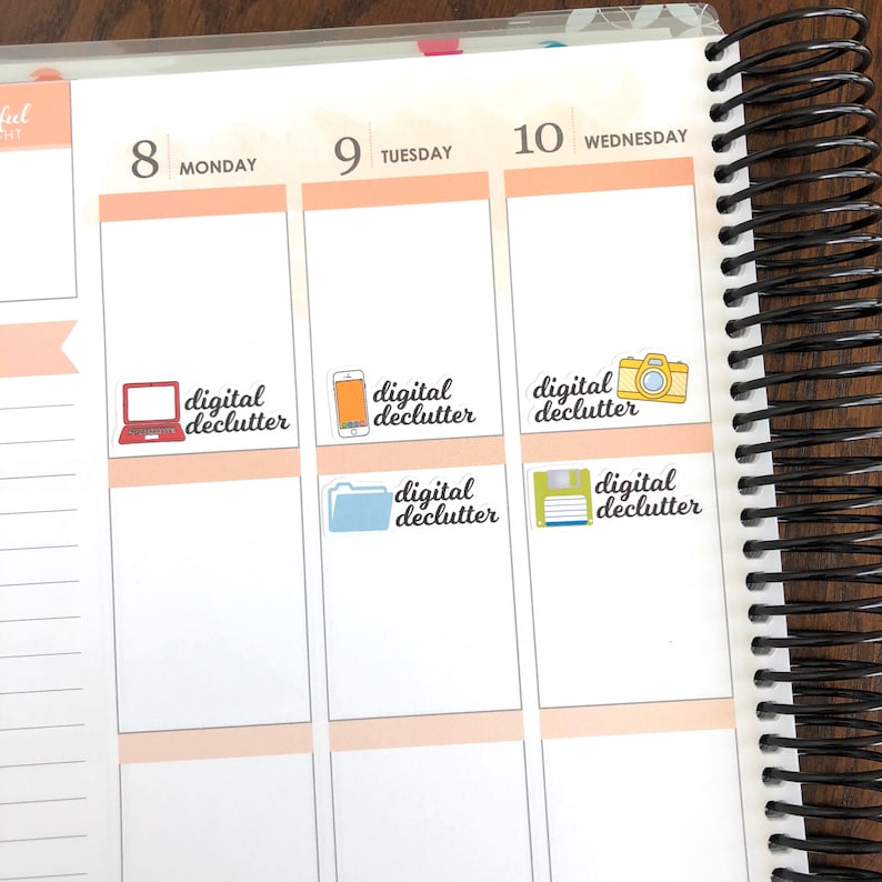 Digital Declutter Stickers Declutter Planner Stickers - Etsy
