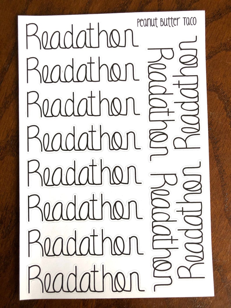 Choose Your Reading Planner Headers - Reading Notebook Stickers ...