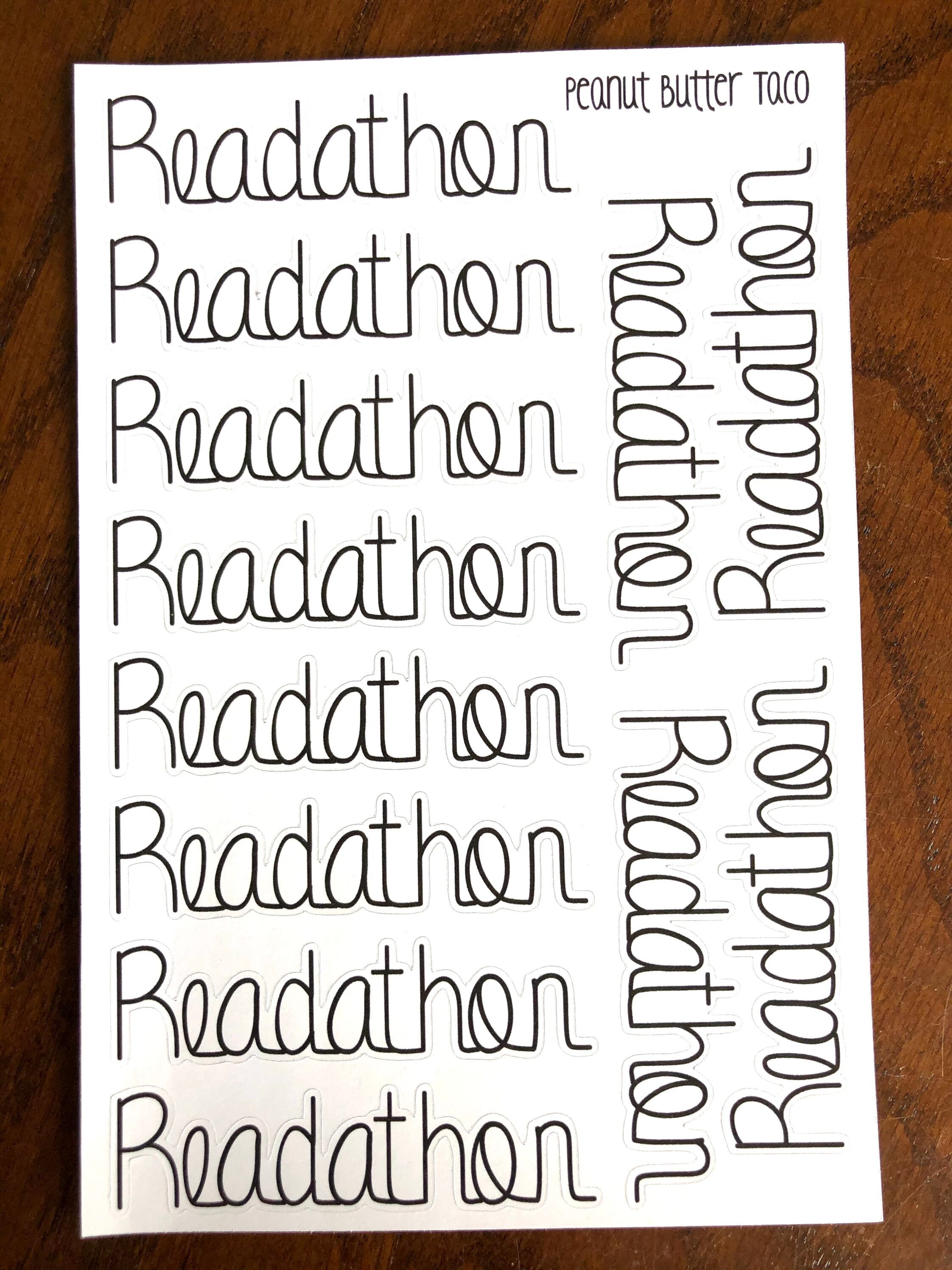 Choose Your Reading Planner Headers - Reading Notebook Stickers ...
