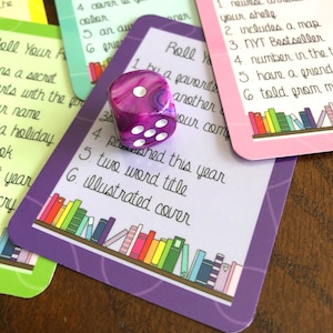Roll Your Read - Reading TBR Game - Bookworm Gift - Bookish Gift - Book ...