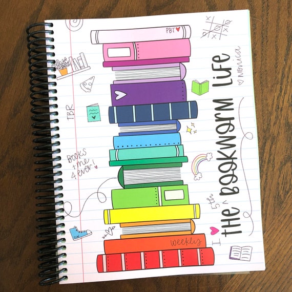 The Bookworm Life ™ Reading Planner Reading Notebook Book - Etsy