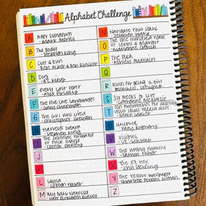Alphabet Reading Challenge Planner Stickers - ABC Reading Planner ...
