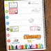 Rainbow E-reader Started & Finished Planner Stickers Reading Planner ...