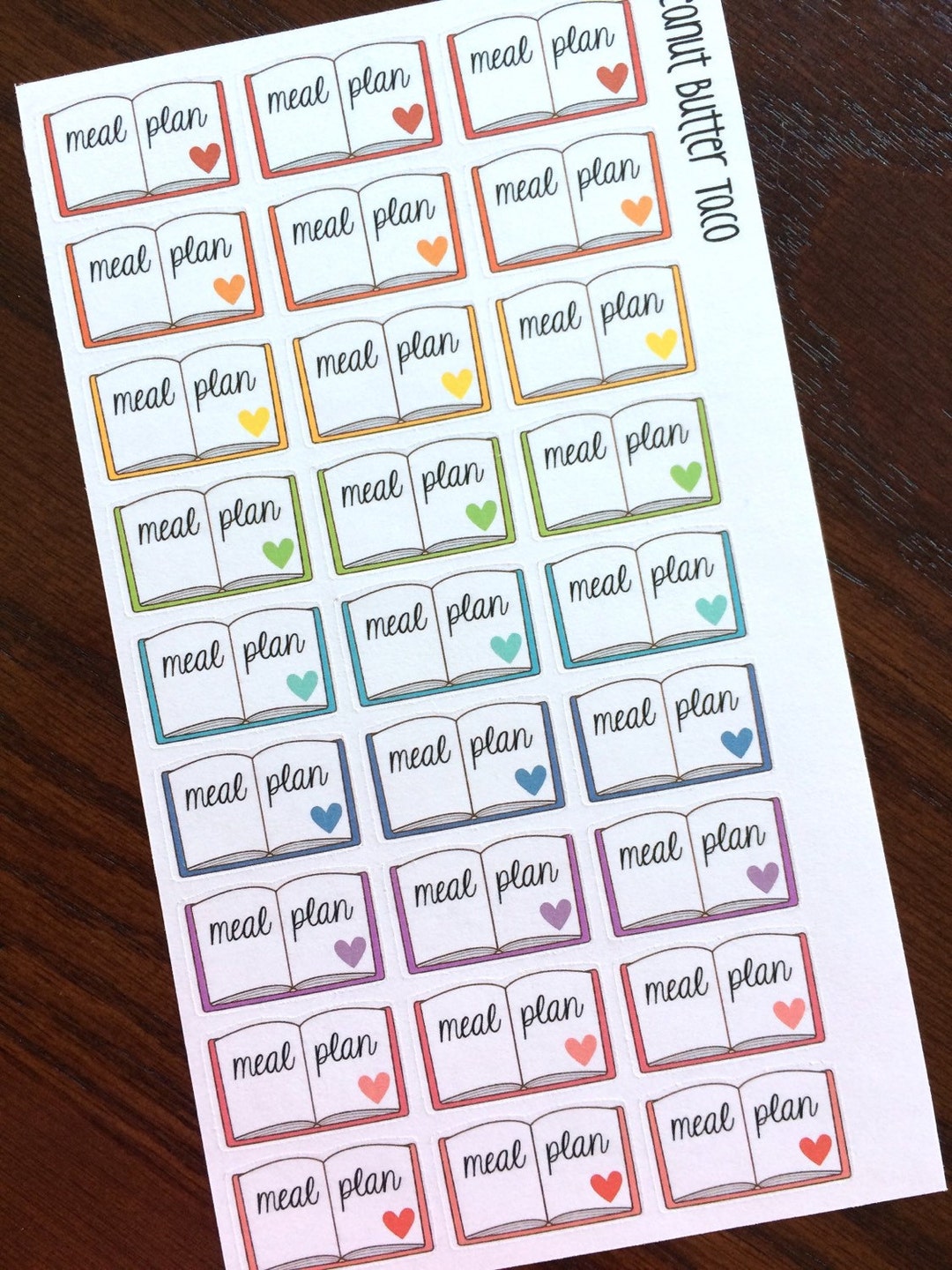 Meal Plan Stickers - Meal Planning Stickers - Meal Plan Planner ...