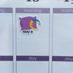 Sleep In Planner Stickers Sleep Planner Stickers Pillow | Etsy