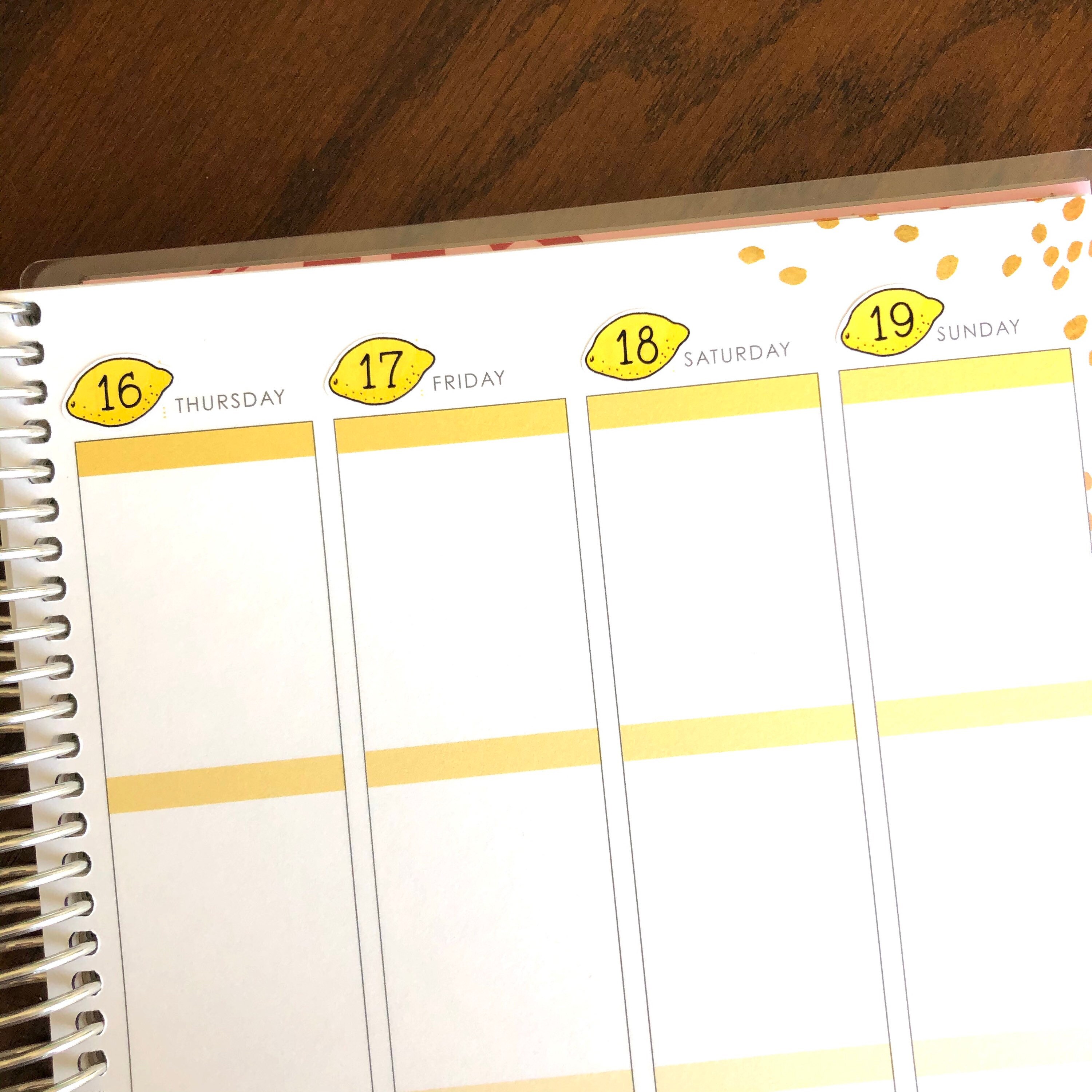 Lemon Date Covers Lemons Planner Stickers Lemon Dates | Etsy