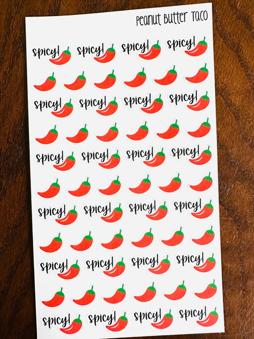 Chili Pepper Planner Stickers - Spicy Book Ratings Planner Stickers ...