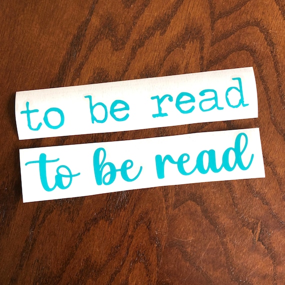 To Be Read Vinyl Decal TBR Cart Decal Bookish Decal | Etsy