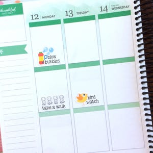 Outdoors Quality Time Stickers - Family Time Planner Stickers ...