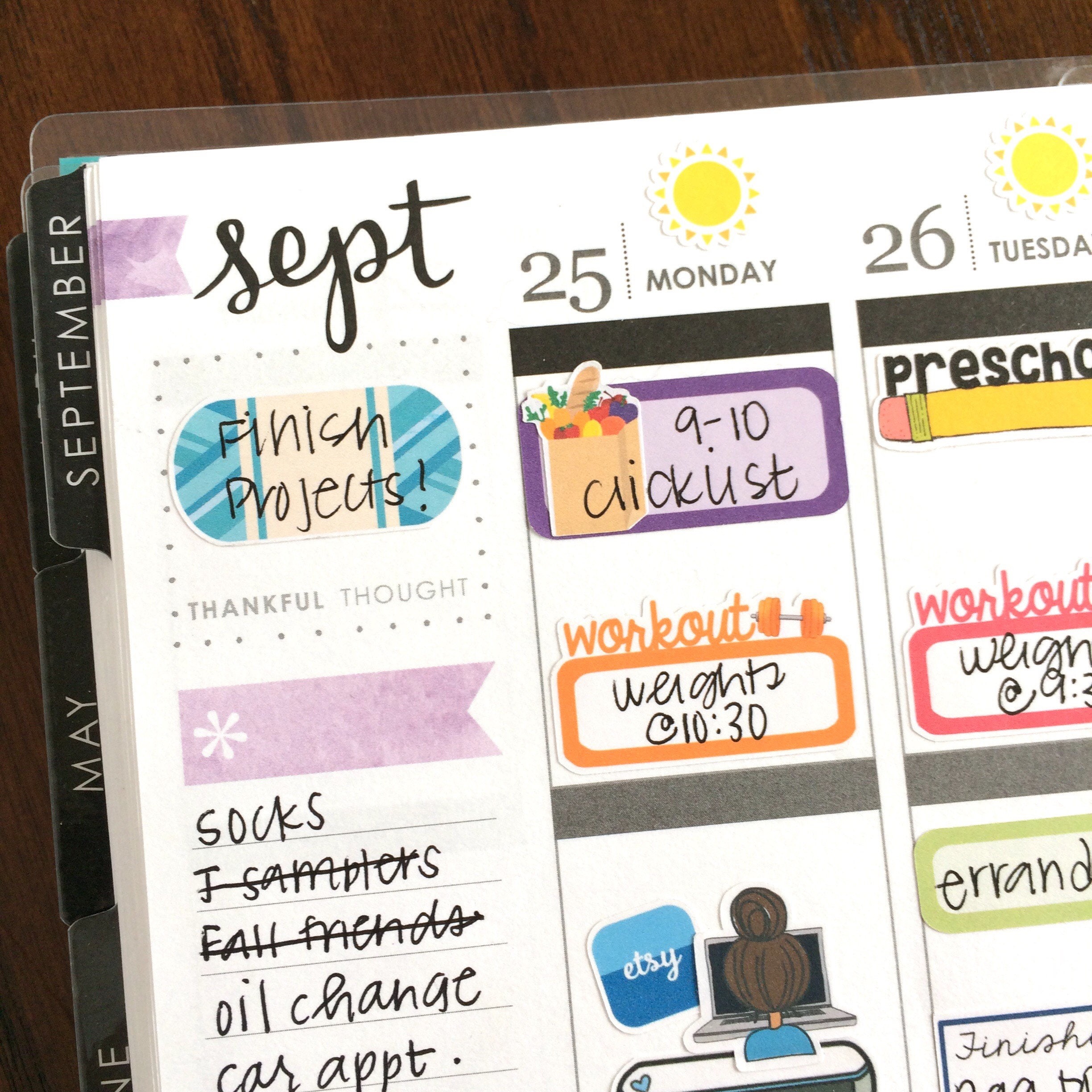 Yarn Planner Stickers - Crochet Planner Stickers - Knitting Planner ...