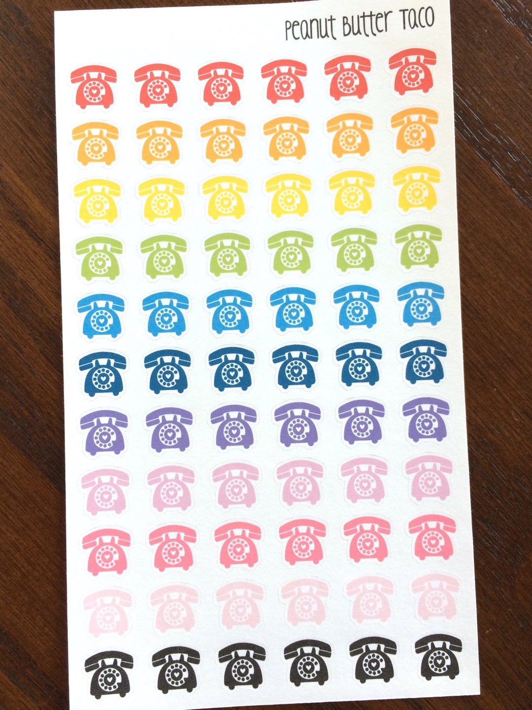 Phone Planner Stickers - Phone Stickers - Telephone Stickers - to Call ...