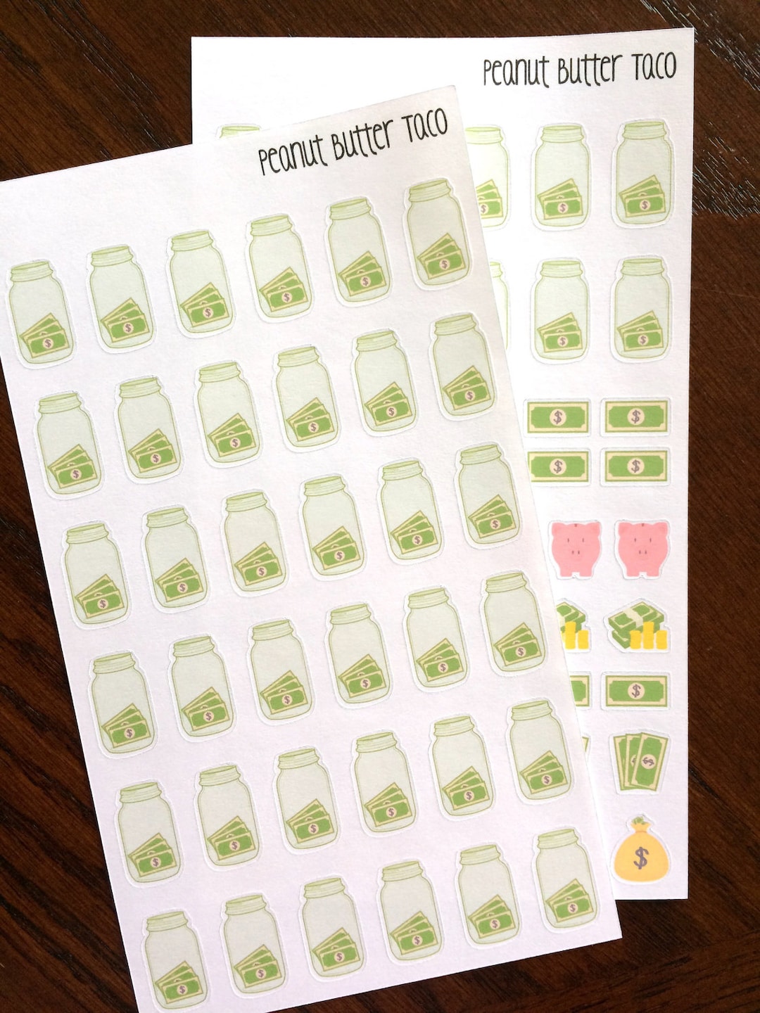 BLANK Savings Challenge Planner Stickers - 52 Week Money Challenge ...