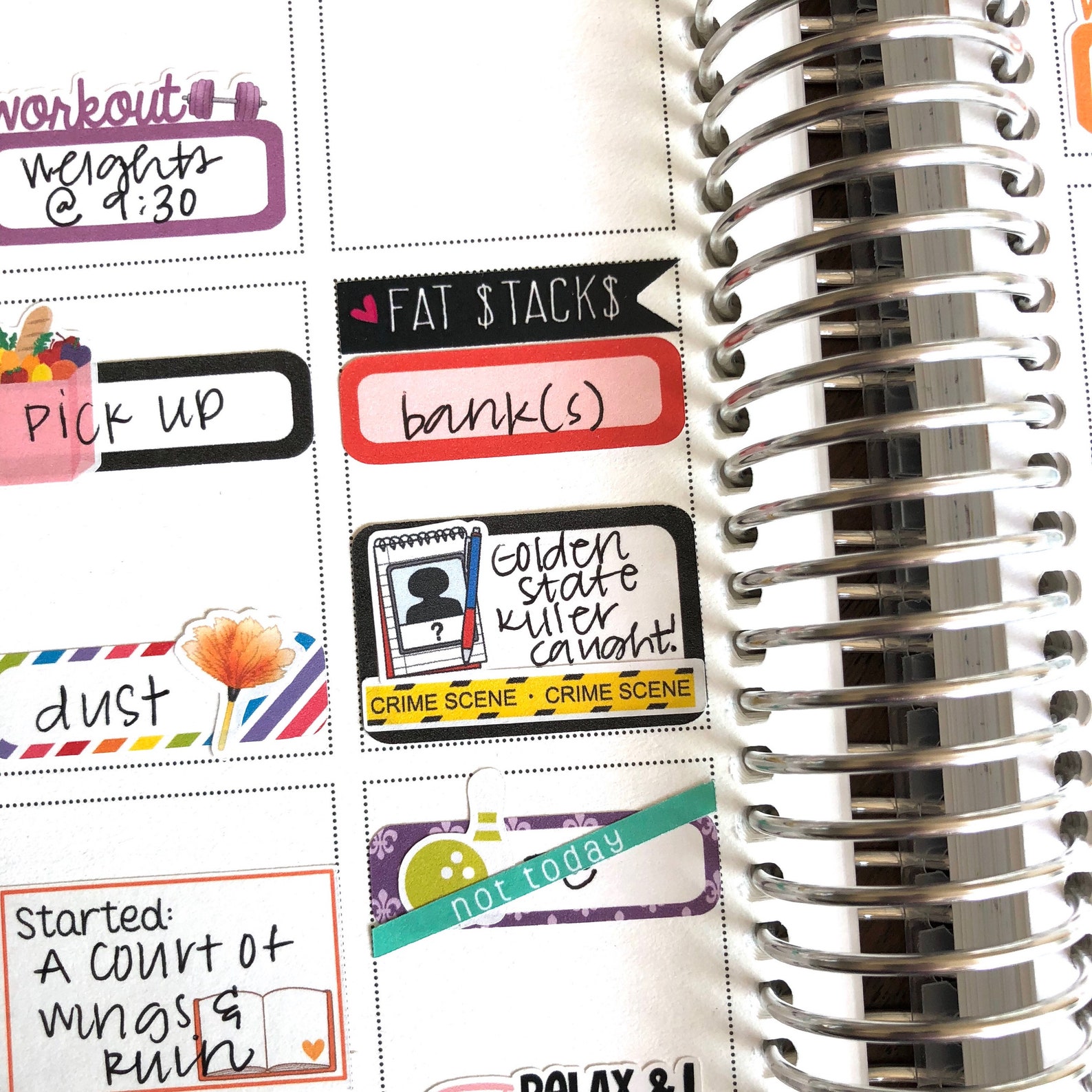 Crime Sampler Stickers True Crime Planner Stickers Detective Stickers ...